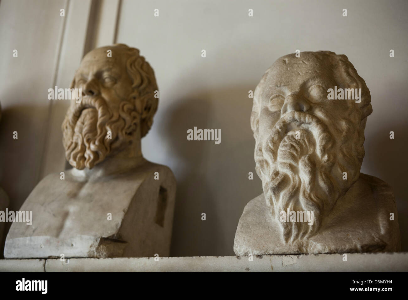 Ancient Roman and Greek sculpture on display at the Capitoline museum ...