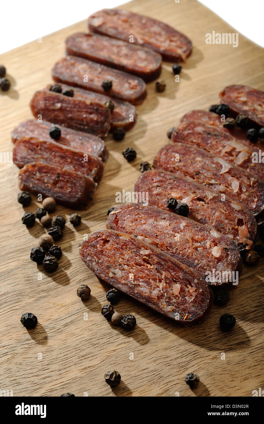 Dried sausage hi-res stock photography and images - Alamy