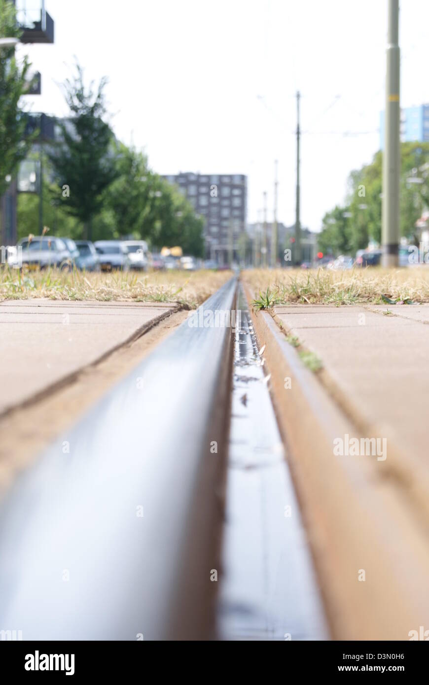 Tram track hi-res stock photography and images - Alamy