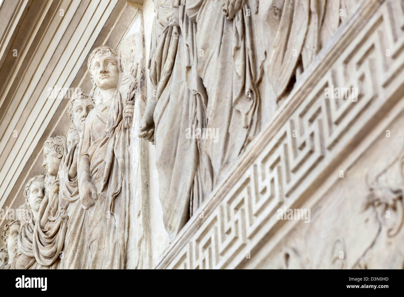 Details of the relief sculpture on the Ara Pacis, the Altar of Peace ...