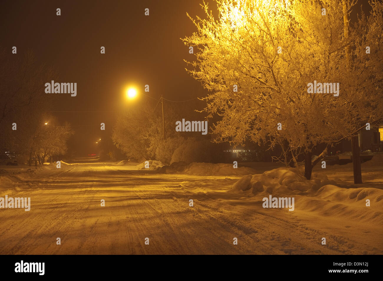 Saskatchewan Winter Night High Resolution Stock Photography and Images ...