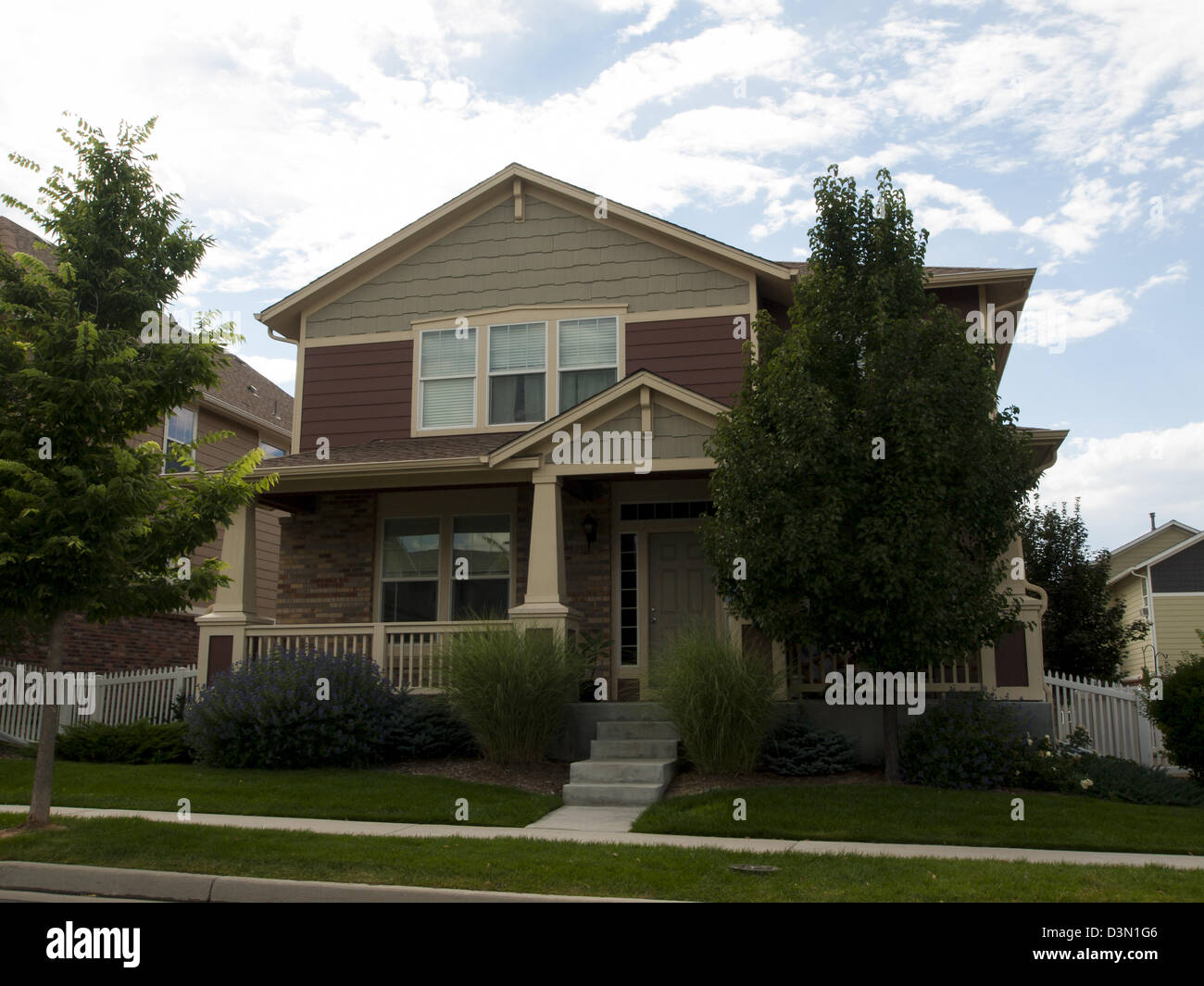 House in suburban development of Denver, Colorado Stock Photo - Alamy