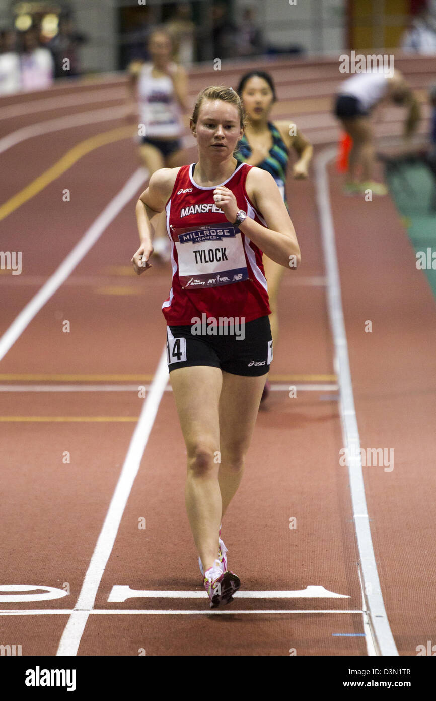 Rachel Tylock competing in the Women's USATF Championship Mile Walk at ...