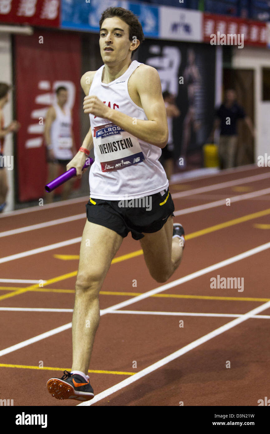 Jeff Weinstein,NYAC competing in the Men's Club Distance Medley Relay ...