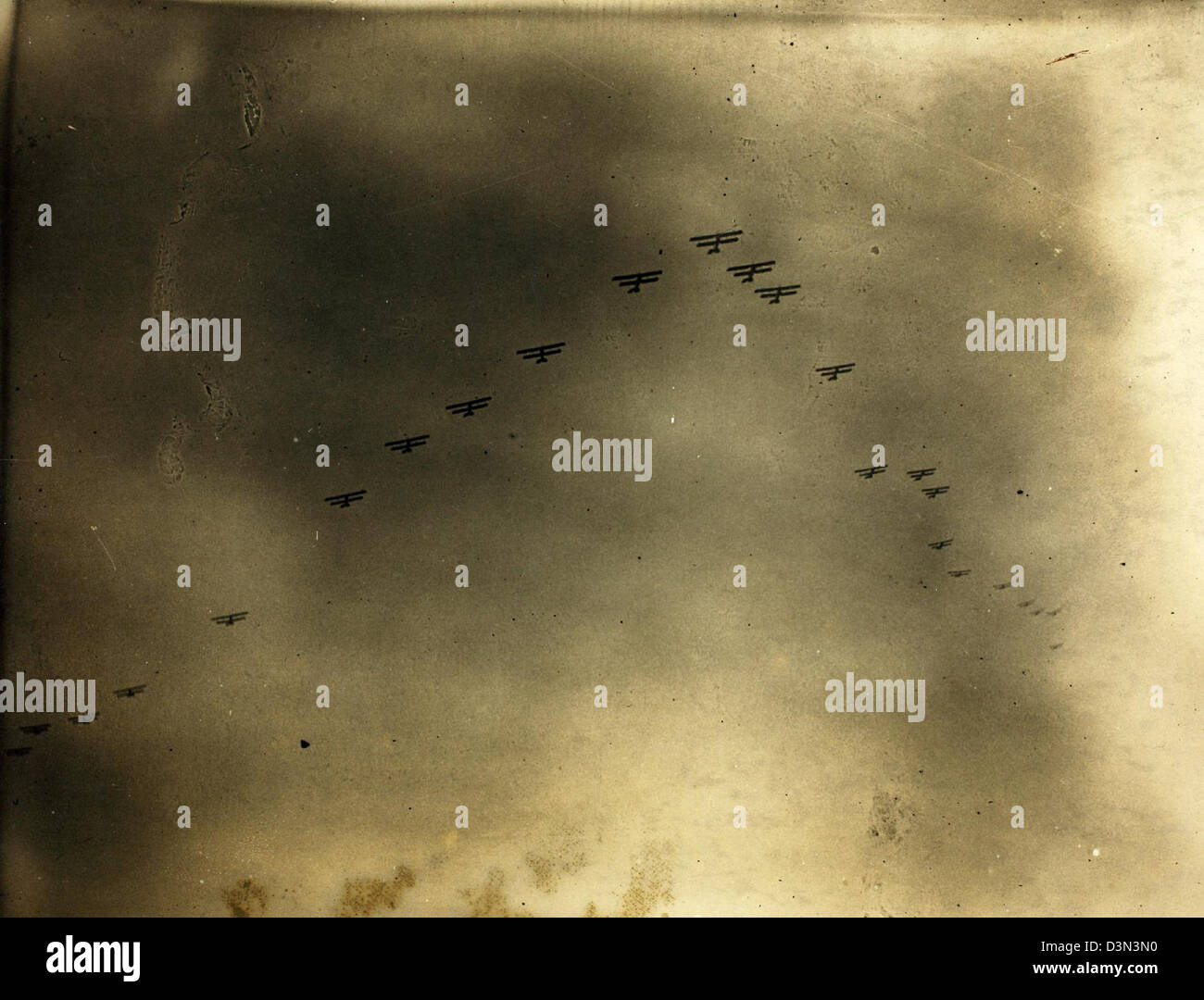 This historic flight showcases an early 20th-century flyover, a ...