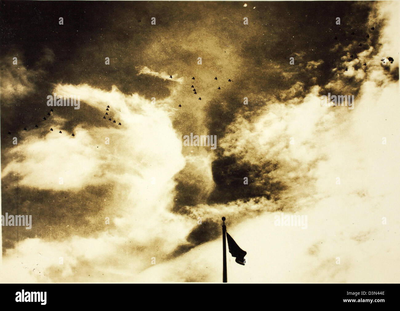 This historic flight capture documents an iconic flyover, highlighting ...