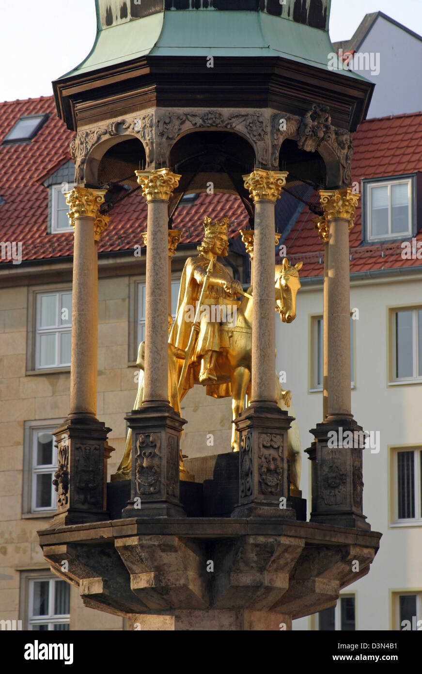Magdeburg, Germany, Magdeburg copy of the rider in the Old Market Stock ...