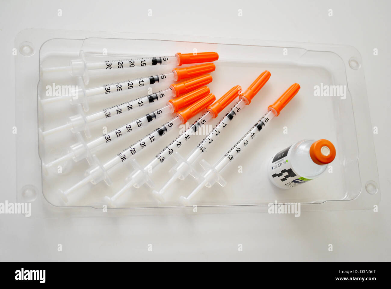 Vial with Needles Stock Photo - Alamy