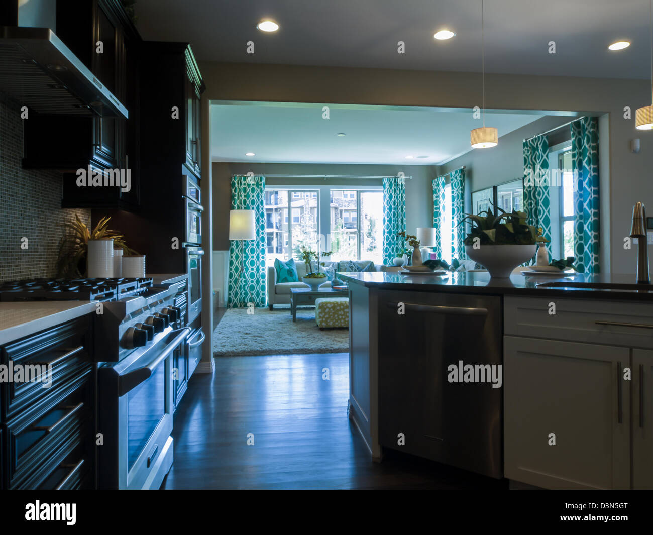 Residential interior of modern house Stock Photo - Alamy