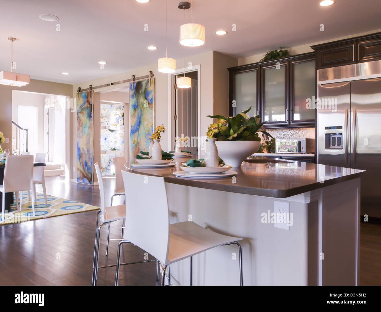 Residential interior of modern house Stock Photo - Alamy