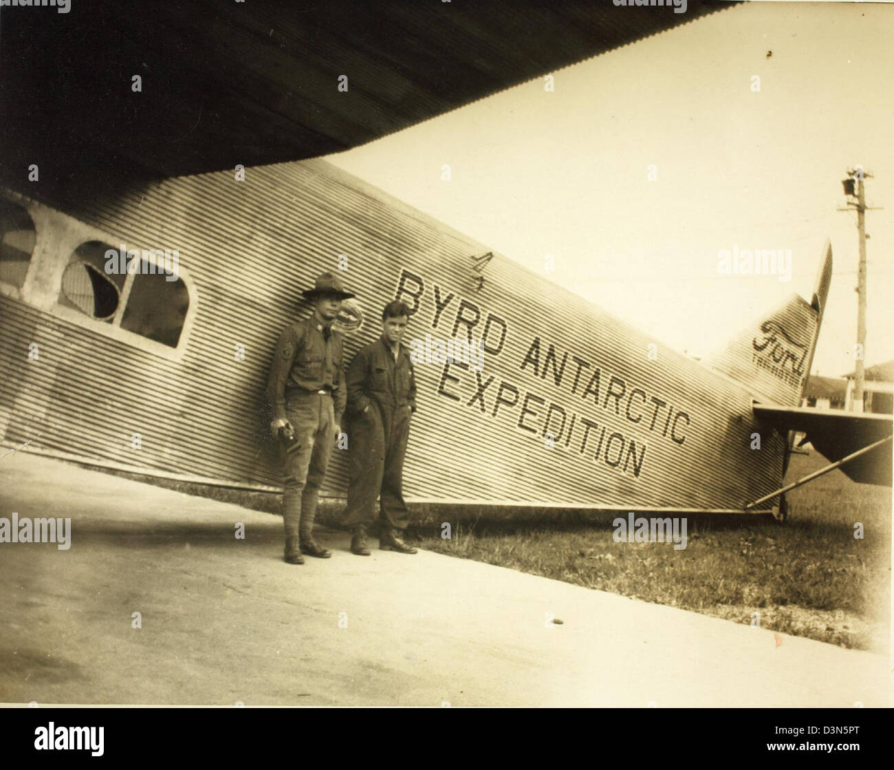 In 1932, Richard E. Byrd's Antarctic Expedition, Little America, marked ...