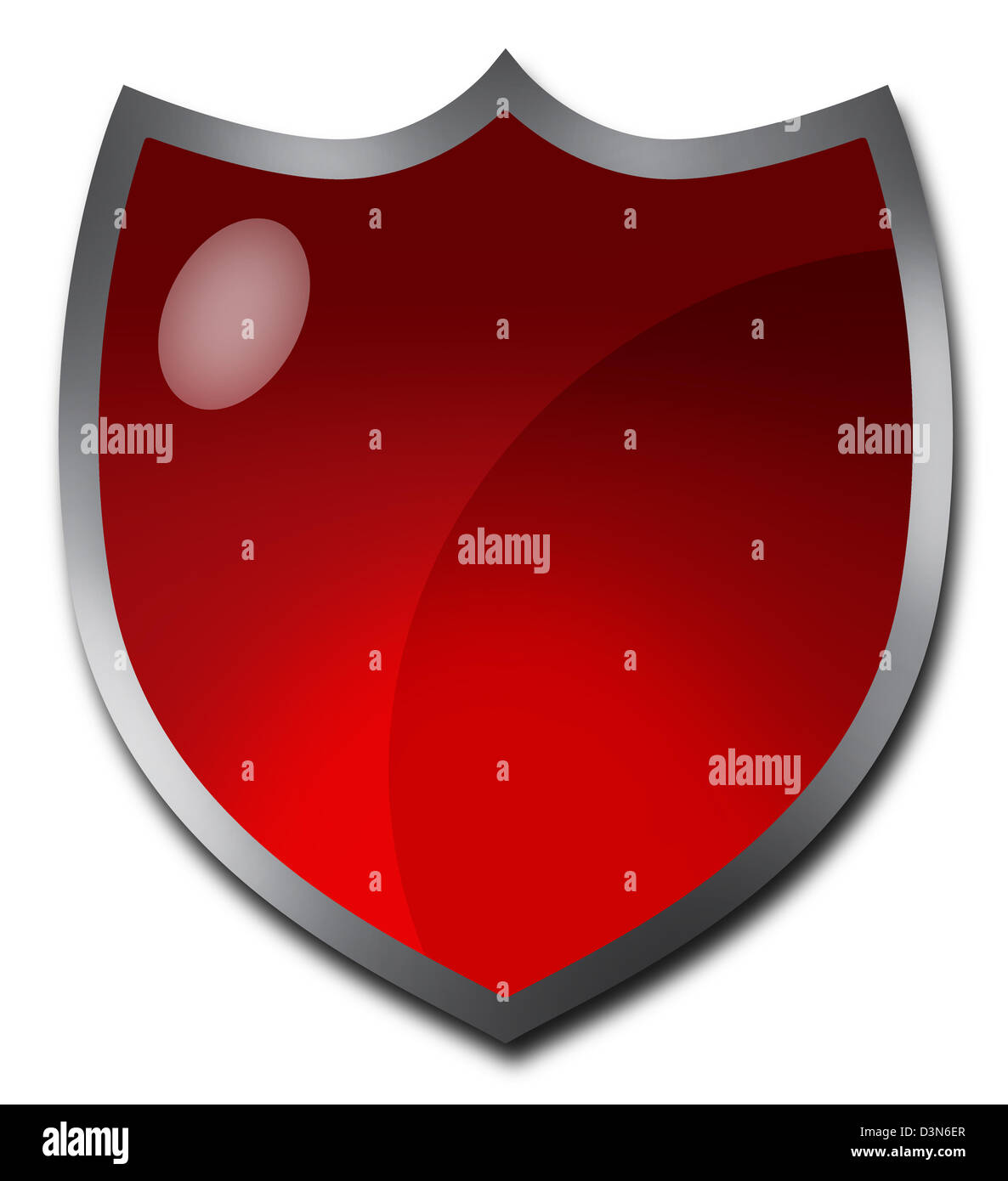 Red and white shield hi-res stock photography and images - Alamy