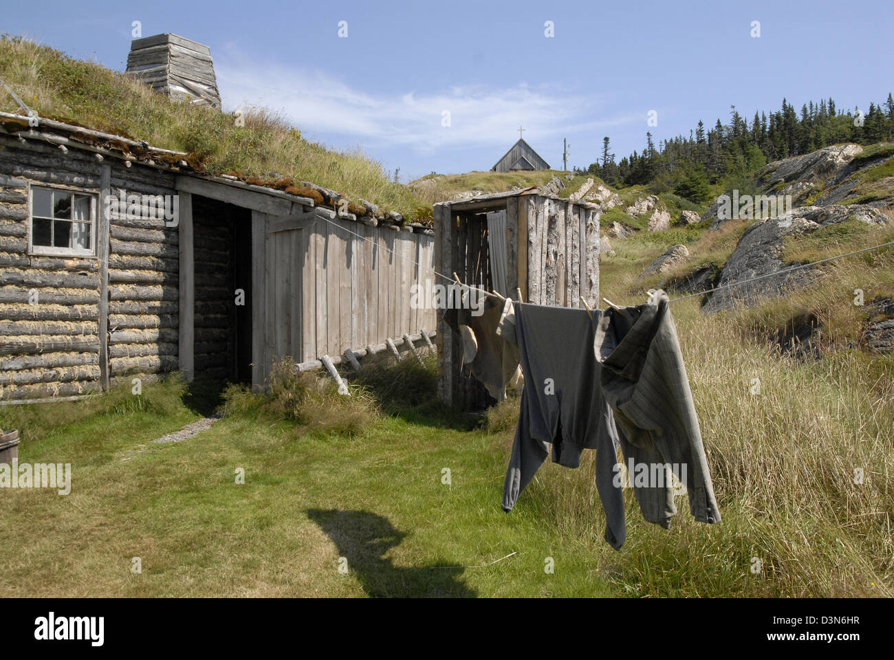 Fishing village built for the television series, Random Passage Stock ...