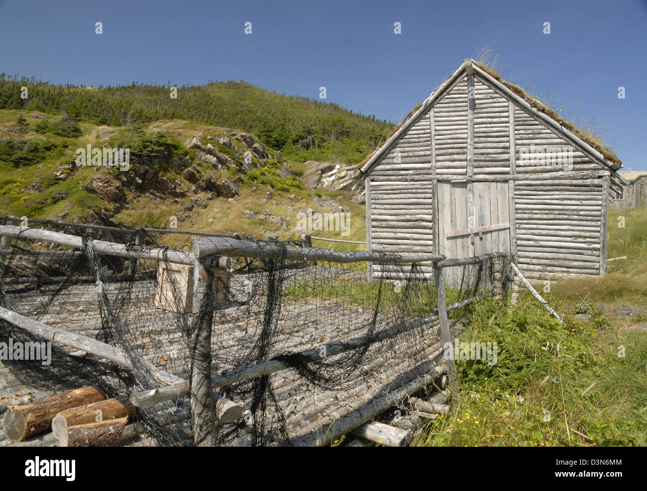 Fishing village built for the television series, Random Passage Stock ...