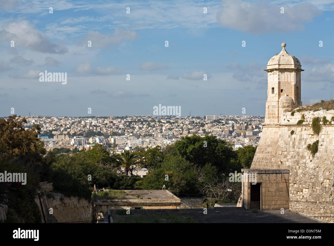 Floriana, Malta, view over Floriana Stock Photo - Alamy