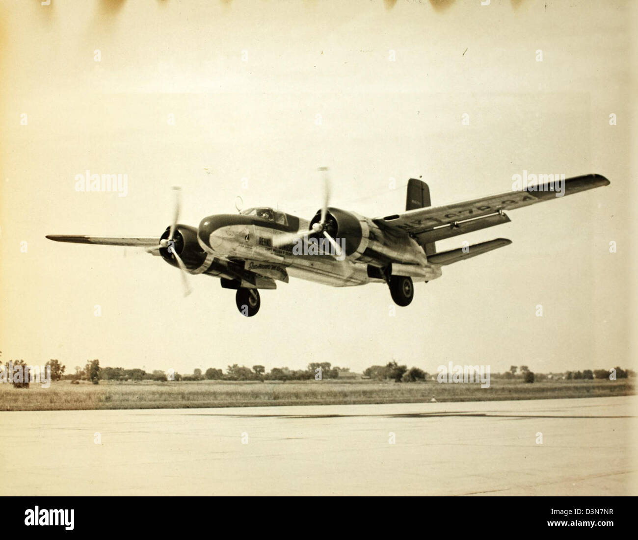Reynolds Bombshell Round the World Flight Stock Photo - Alamy