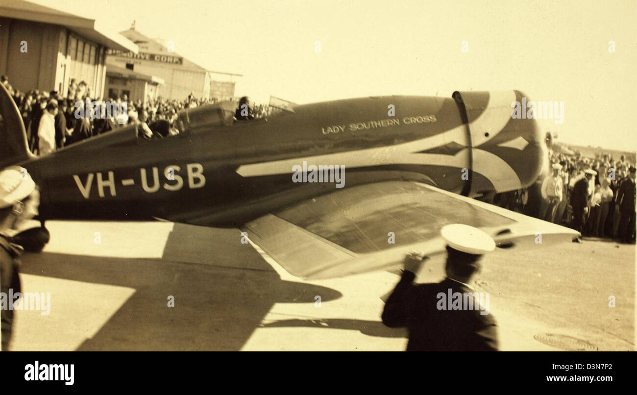 Lockheed Altair Sir Charles Kingsford Smith Hawaii to Oakland Stock ...