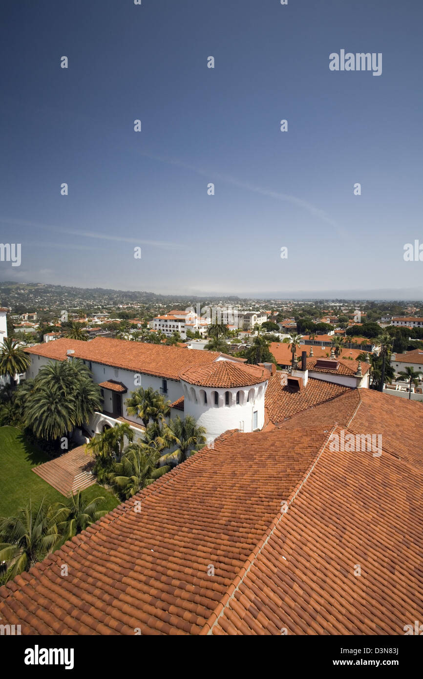 This overview of Santa Barbara, famous for its Spanish style, reveals ...