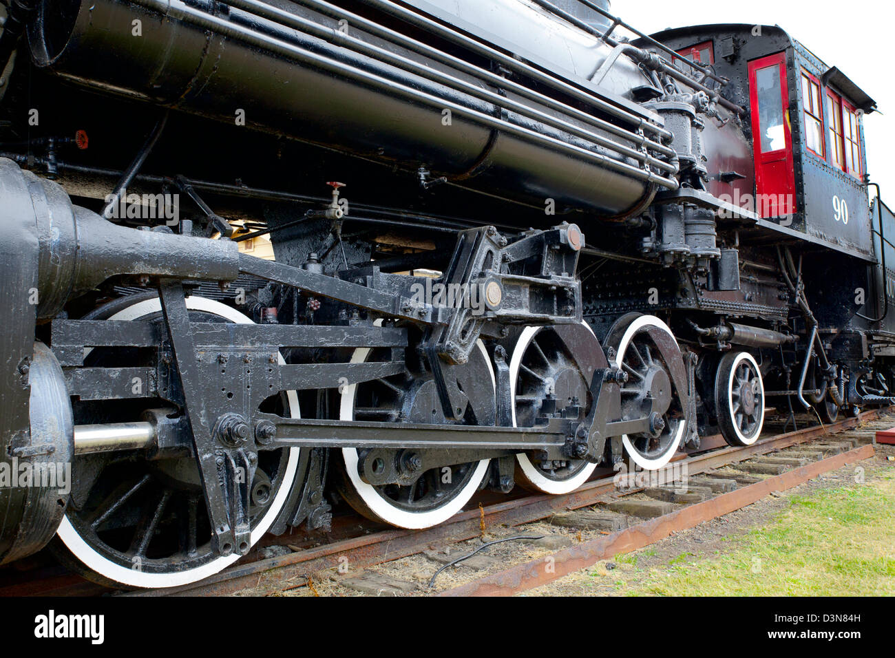 An old black steam locomotive hi-res stock photography and images - Alamy