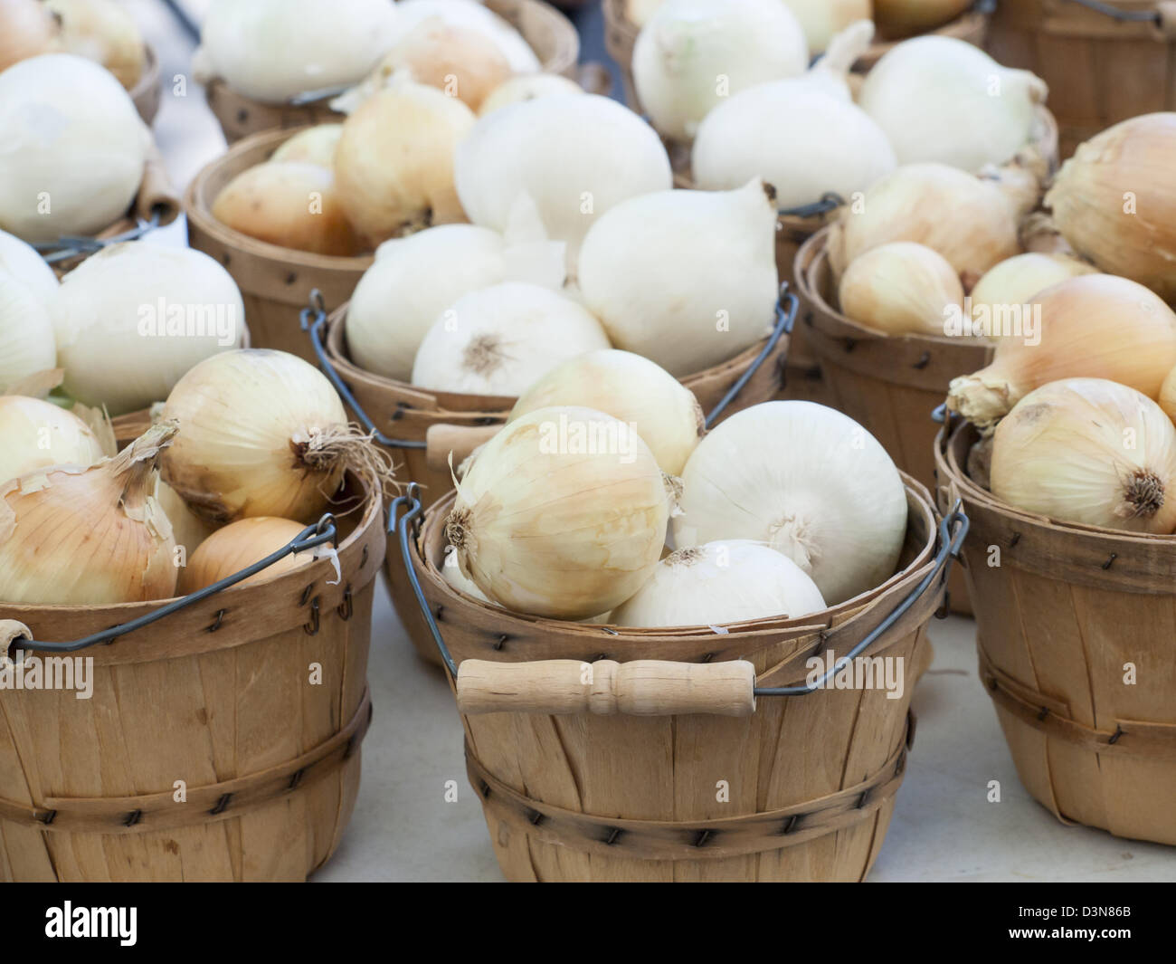 Fresh organic food at the local farmers market. Farmers markets are a ...