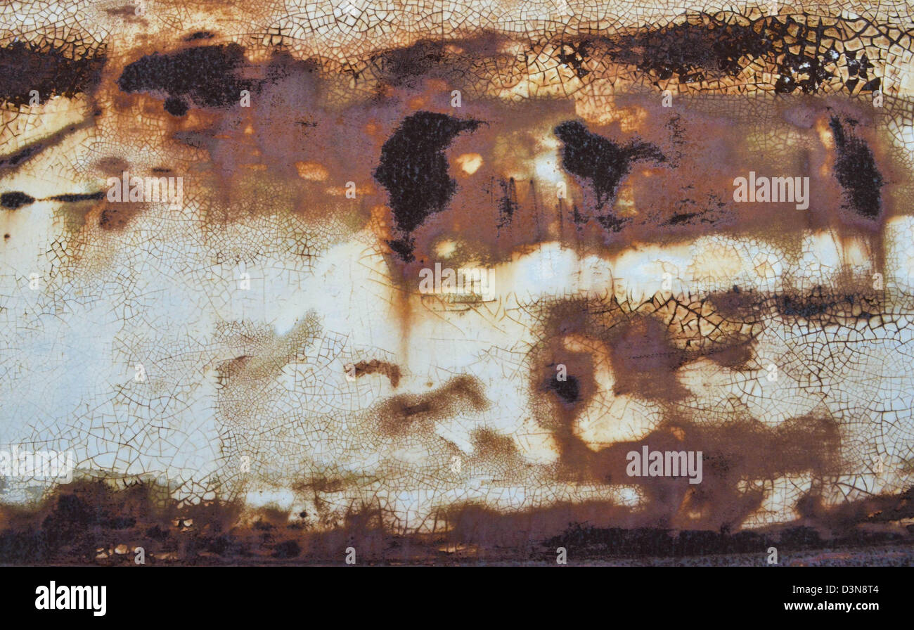 White on rust Stock Photo - Alamy