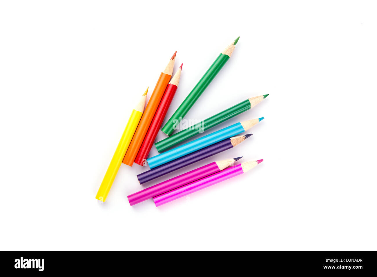 Arrow crayon pastel pencil Cut Out Stock Images & Pictures - Alamy