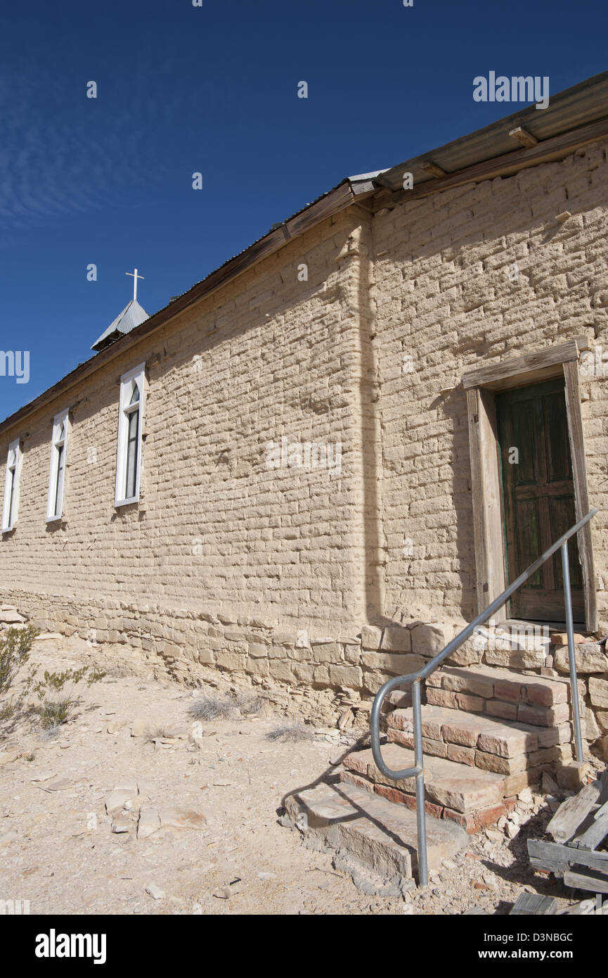 Church, Terlingua, Ghost Town, Big Bend National Park, Texas, USA, Big ...