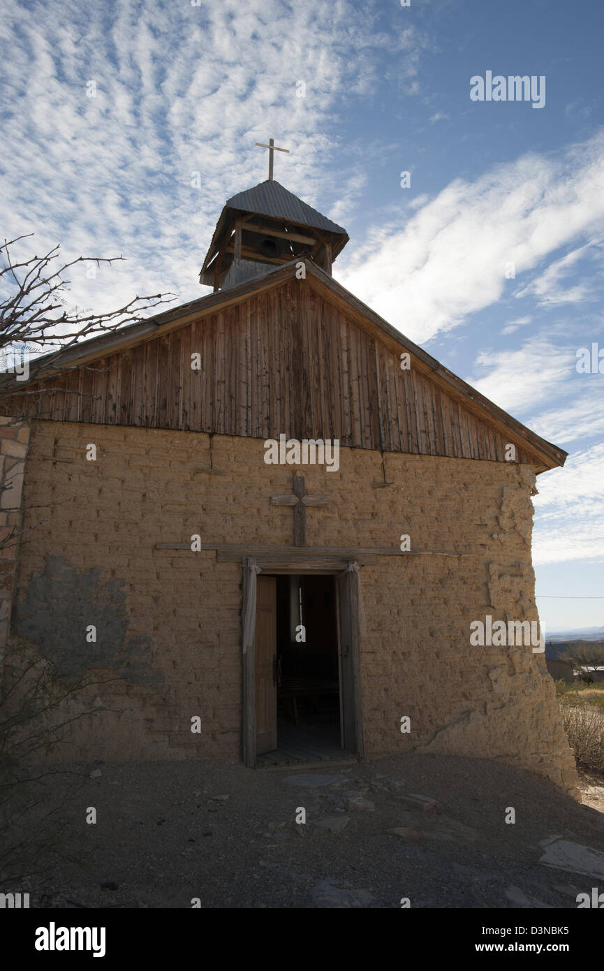 Church, Terlingua, Ghost Town, Big Bend National Park, Texas, USA, Big ...