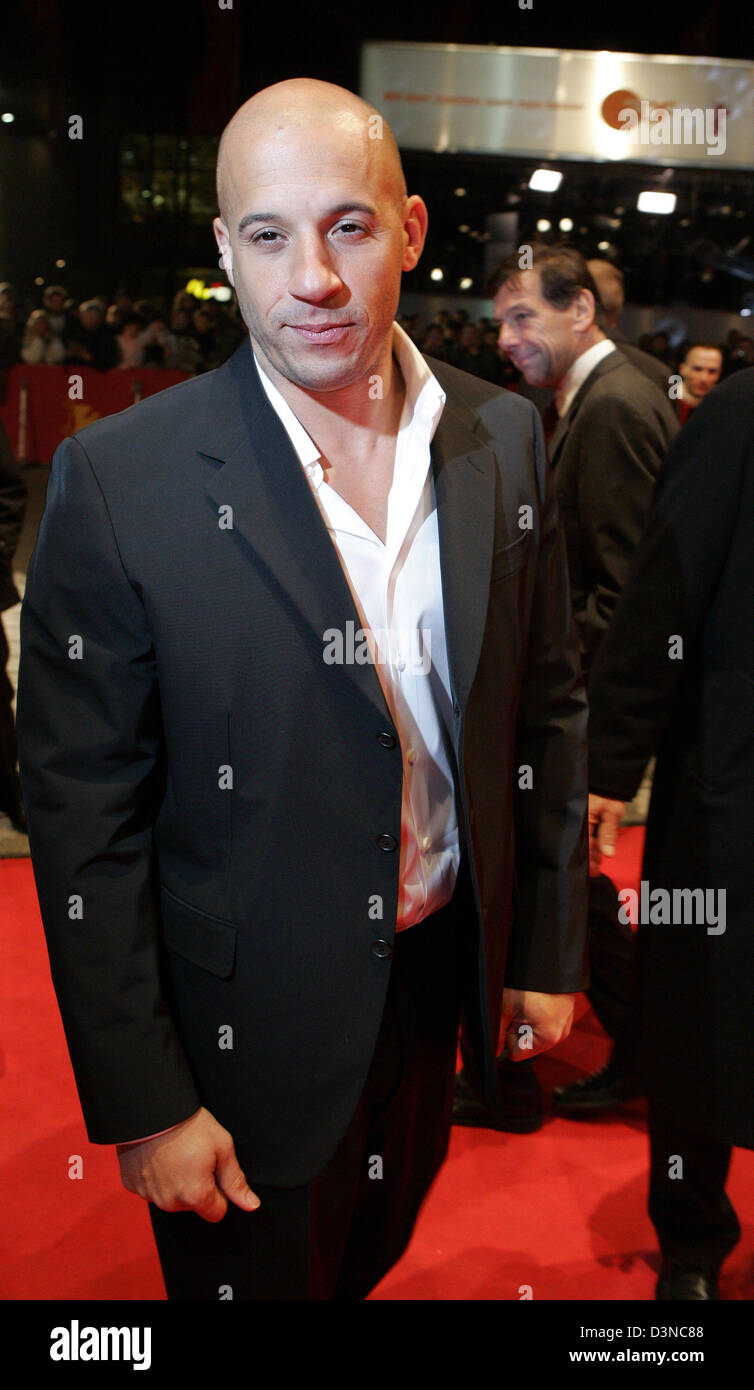 (dpa file) - The picture shows US American actor Vin Diesel at the 56th ...