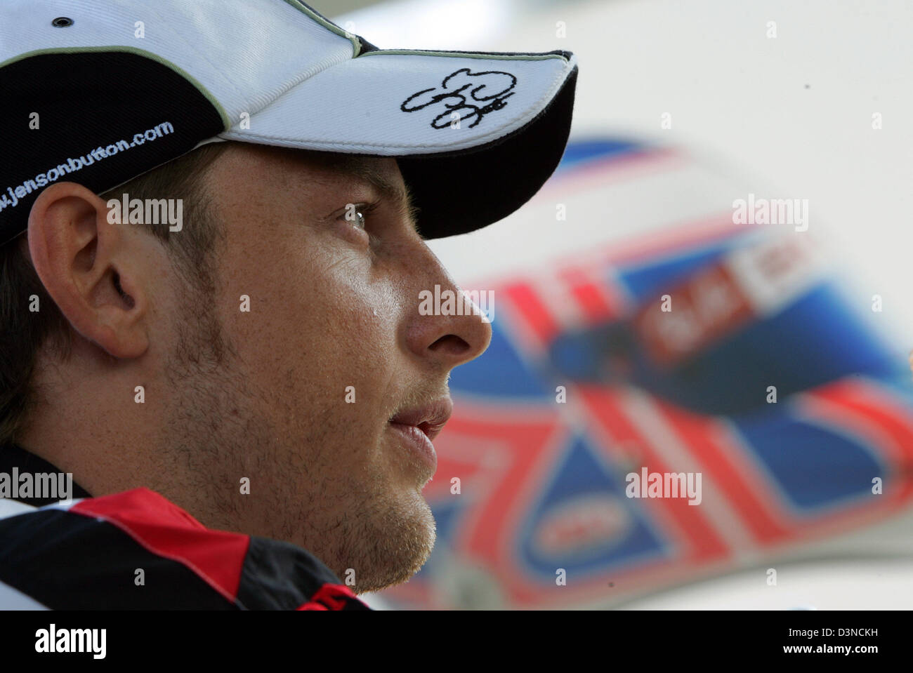 British Formula One driver Jenson Button of Lucky Strike Honda Racing ...