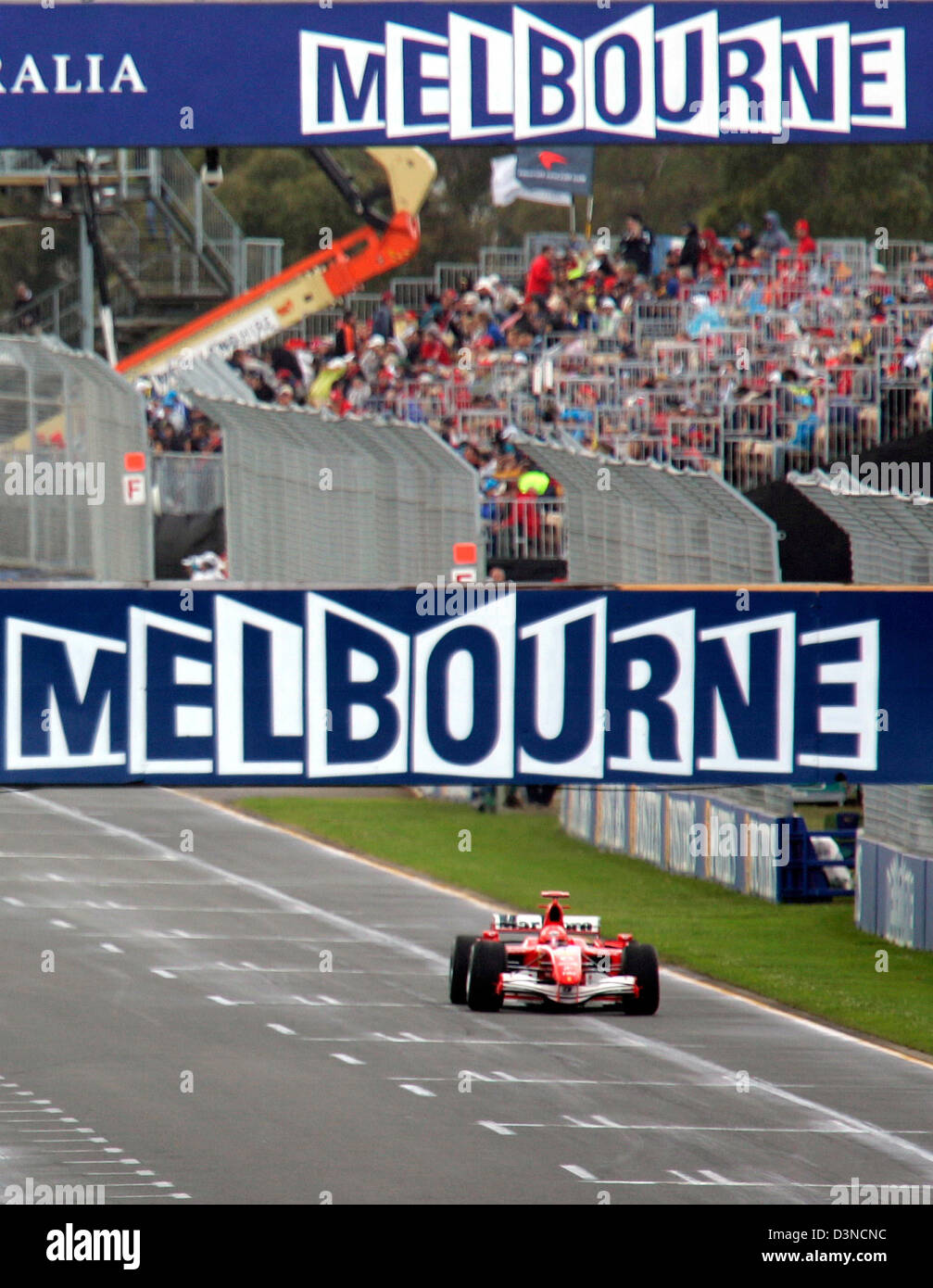 German Formula One driver Michael Schumacher for Scuderia Ferrari team ...