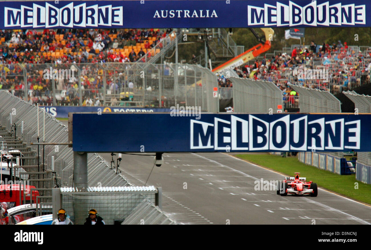 German Formula One driver Michael Schumacher for Scuderia Ferrari team ...