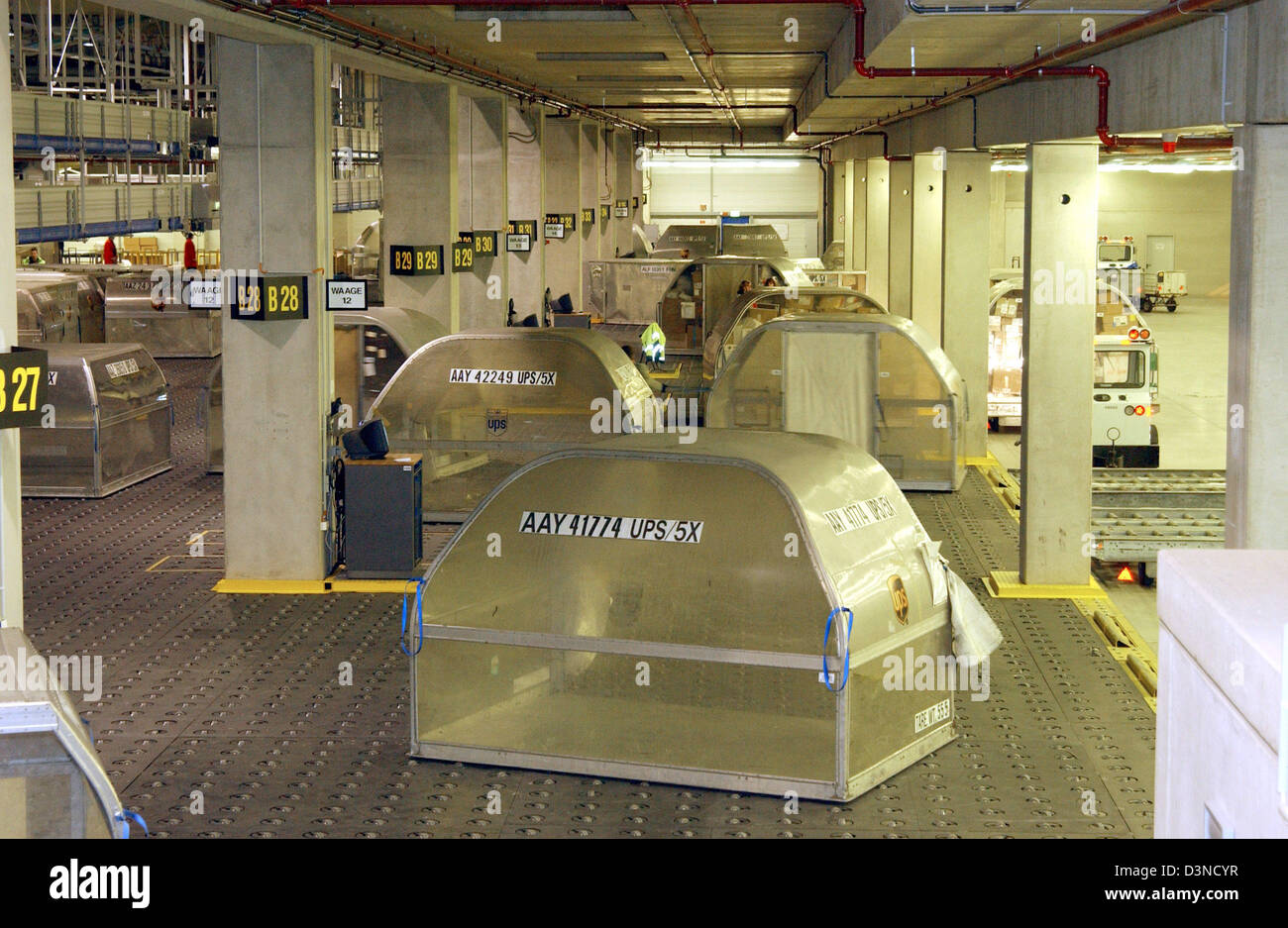 Container of the American express-freight company United Parcel Service ...