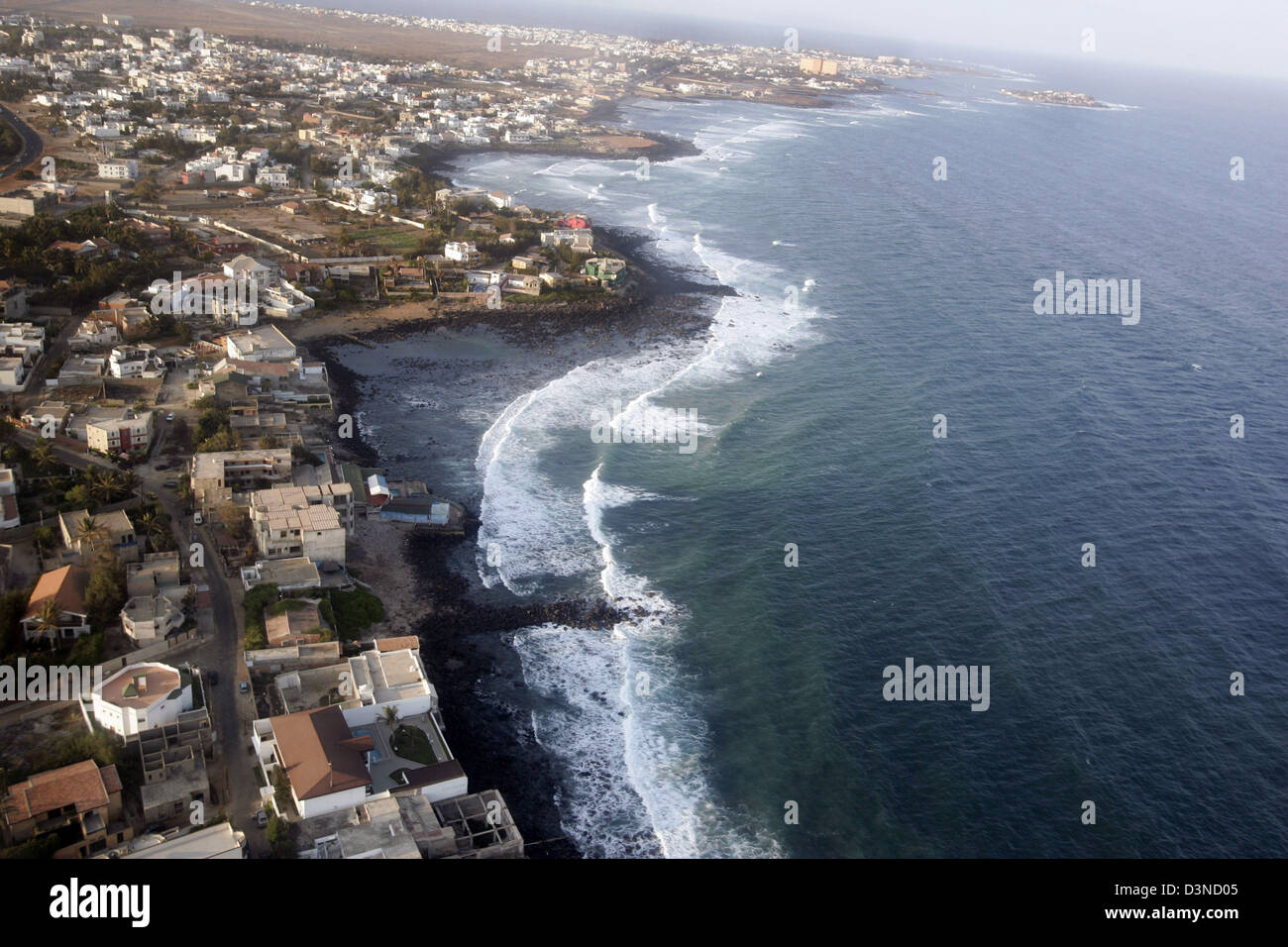 Human interest hum travel sea_shore city houses ocean senegal hi-res ...