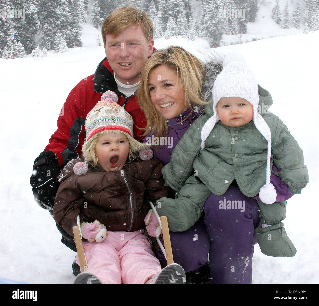 Crown Prince Willem-Alexander (C, back) of the Netherlands, Crown ...