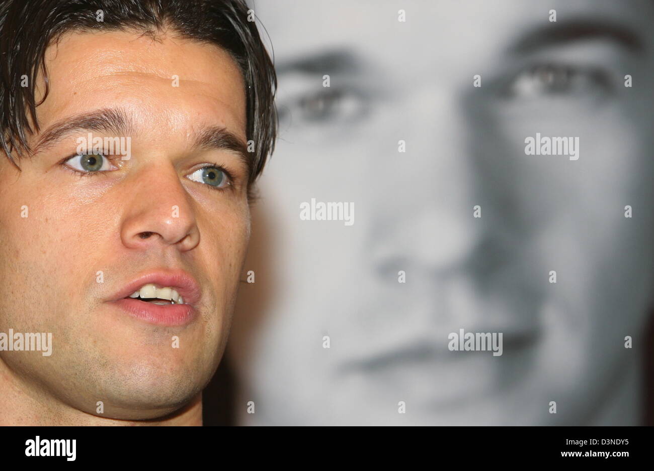The German national soccer player Michael Ballack presents his book ...