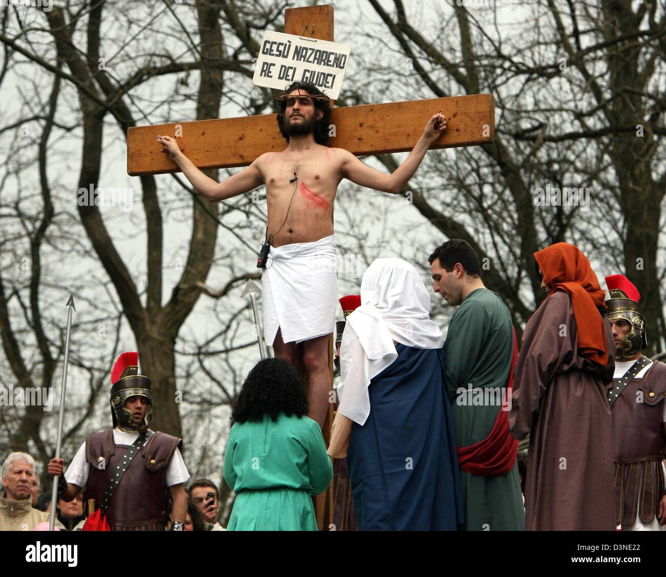 Jesus is hit against the cross hi-res stock photography and images - Alamy
