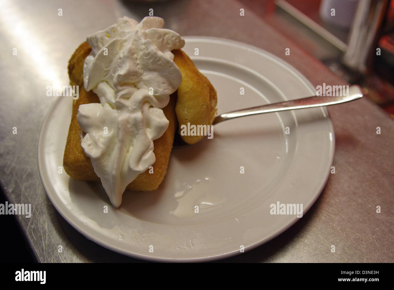 The photo depicts 'Baba', a desert speciality. It was taken in Naples ...