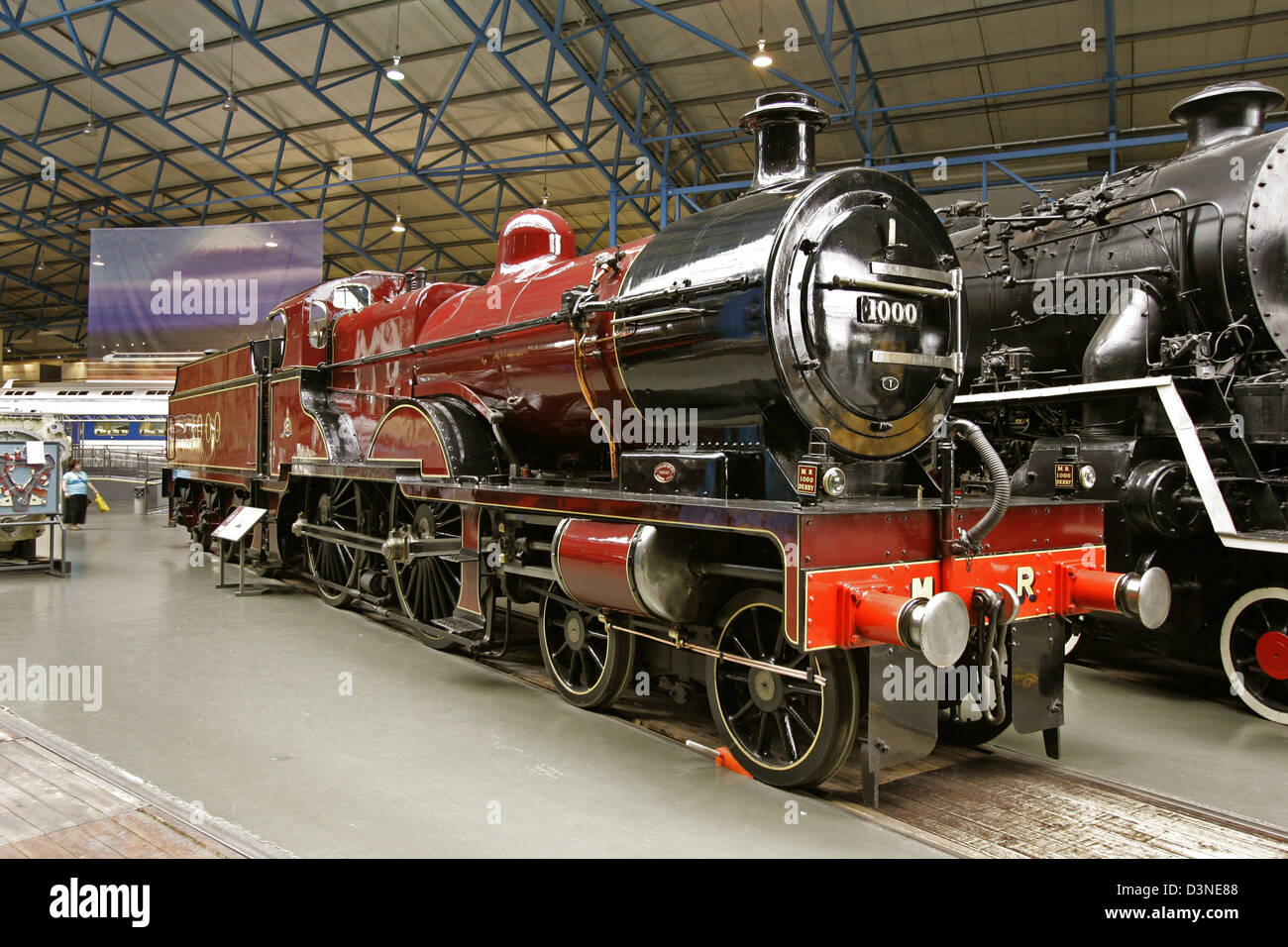 (dpa - files) A historic railway engine photographed in the National ...