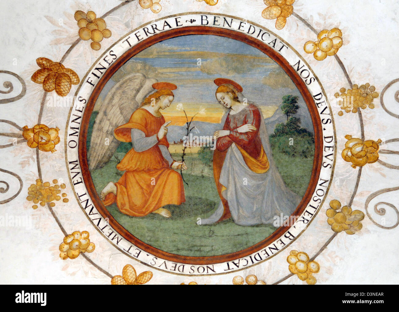 (dpa - files) The photo shows a painting on the ceiling of the monks ...