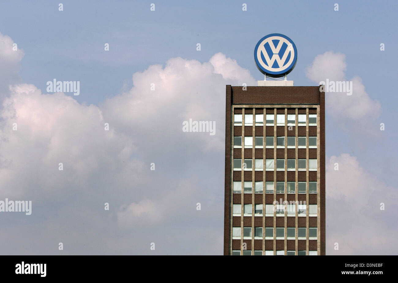 The administrative building of Volkswagen (VW) photographed in ...