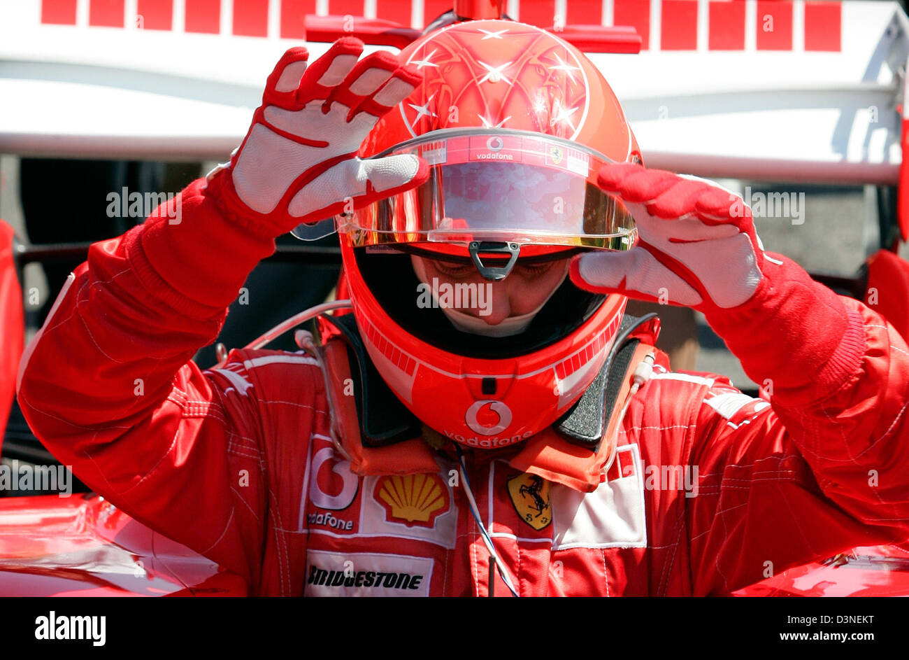 German Formula One driver Michael Schumacher of Scuderia Ferrari F1 ...