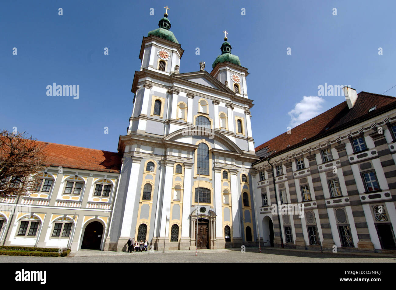 The picture shows the convent basilica near the Czech border in ...