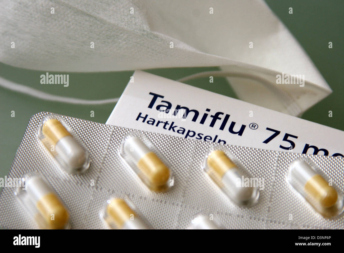 The picture shows a package of the bird flu drug 'Tamiflu' by Roche in ...