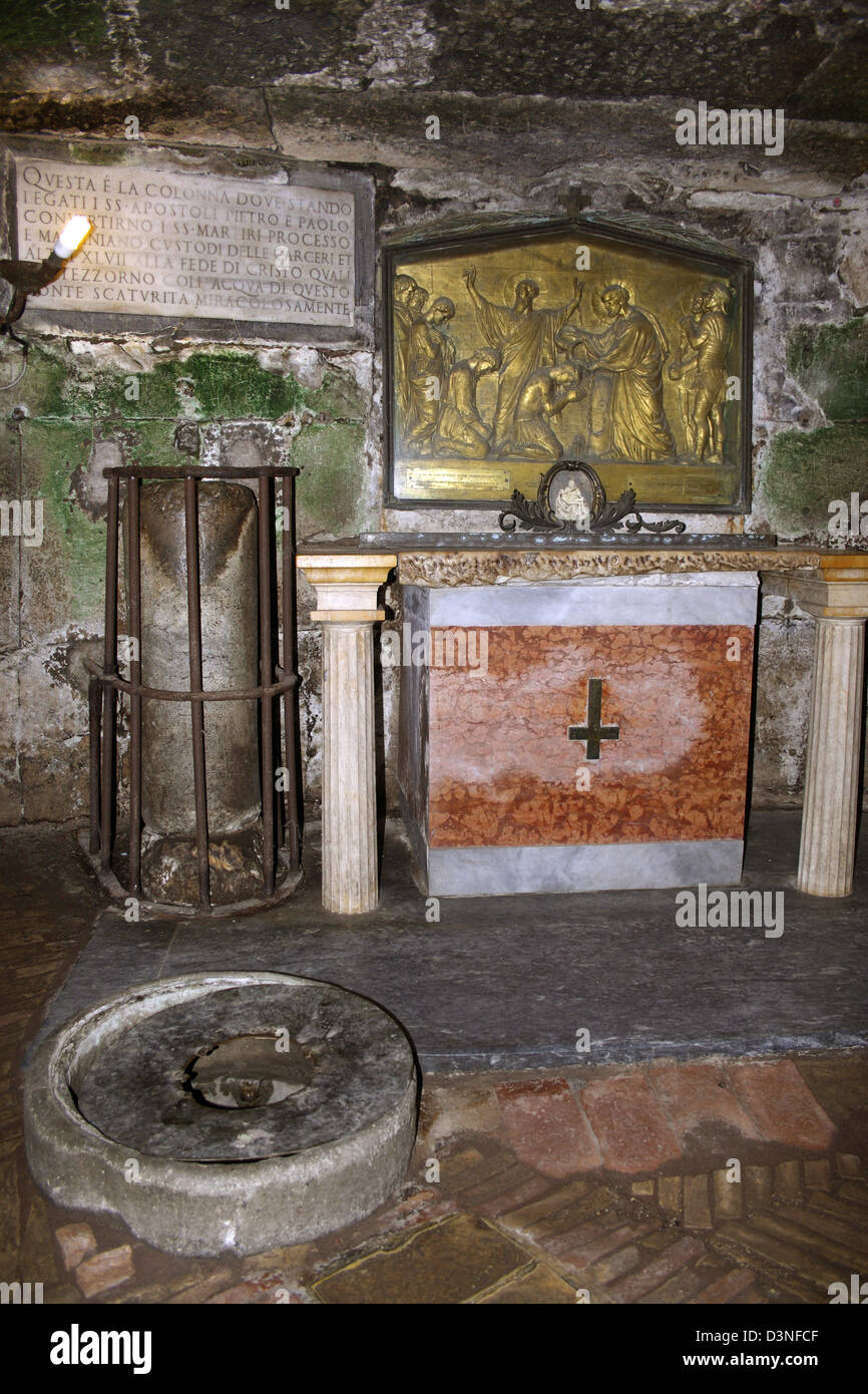 (dpa file) The photo shows the Mamertinum beneath the church of St ...