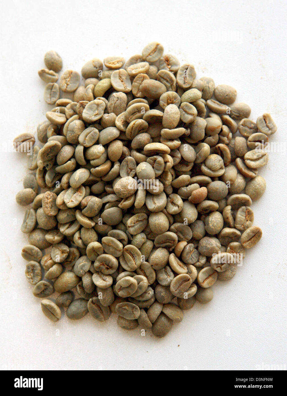 The picture shows a sample of green coffee in Neumann Kaffee Group's ...