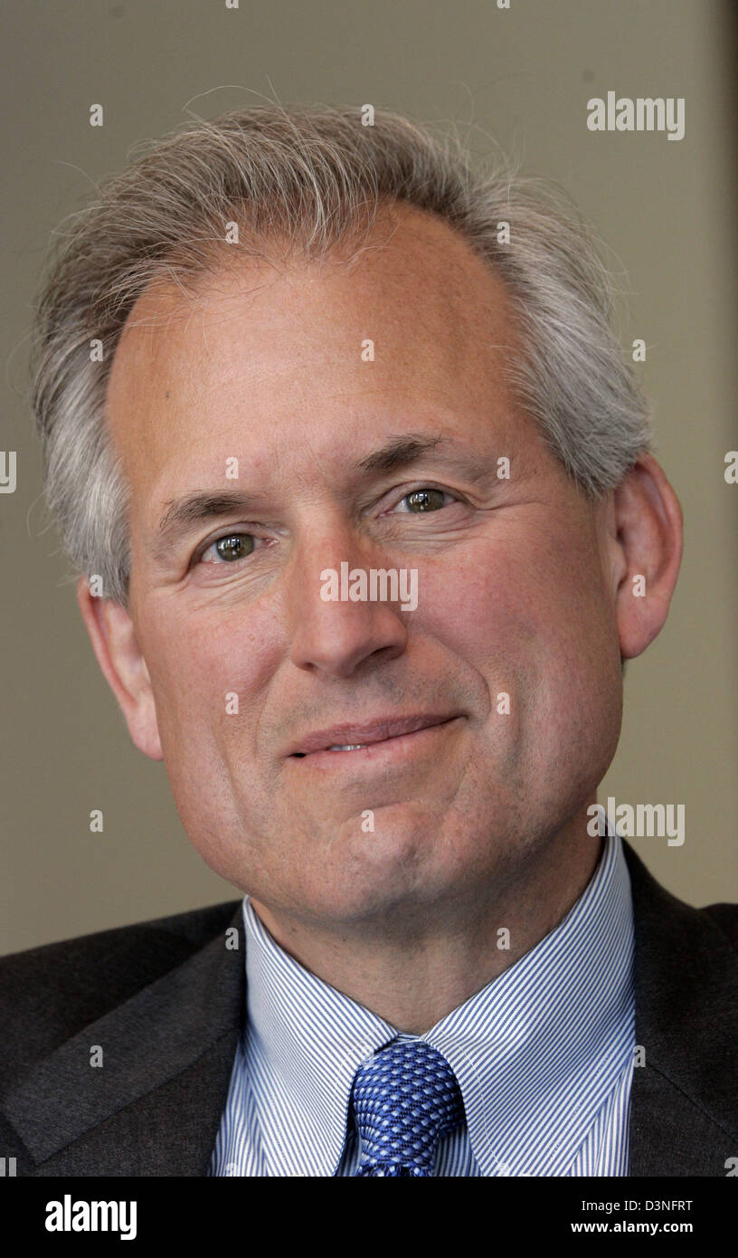 Jim McNerney, CEO of Boeing, pictured in his office in Berlin, Germany ...