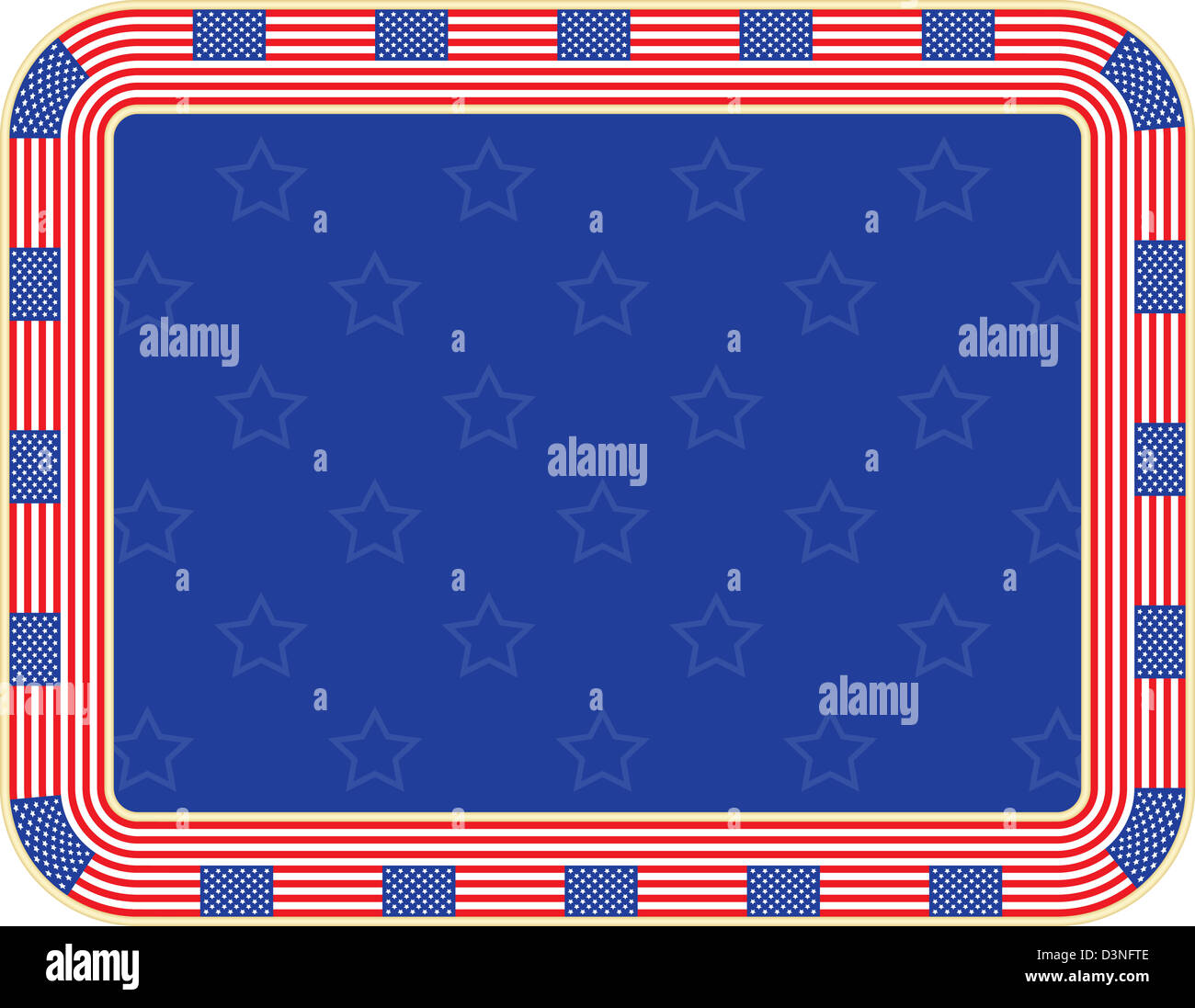 frame made of United States flags Stock Photo - Alamy