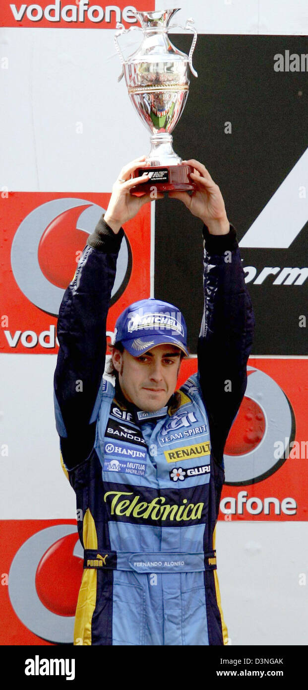 Spanish Formula One driver Fernando Alonso of Renault F1 team ...