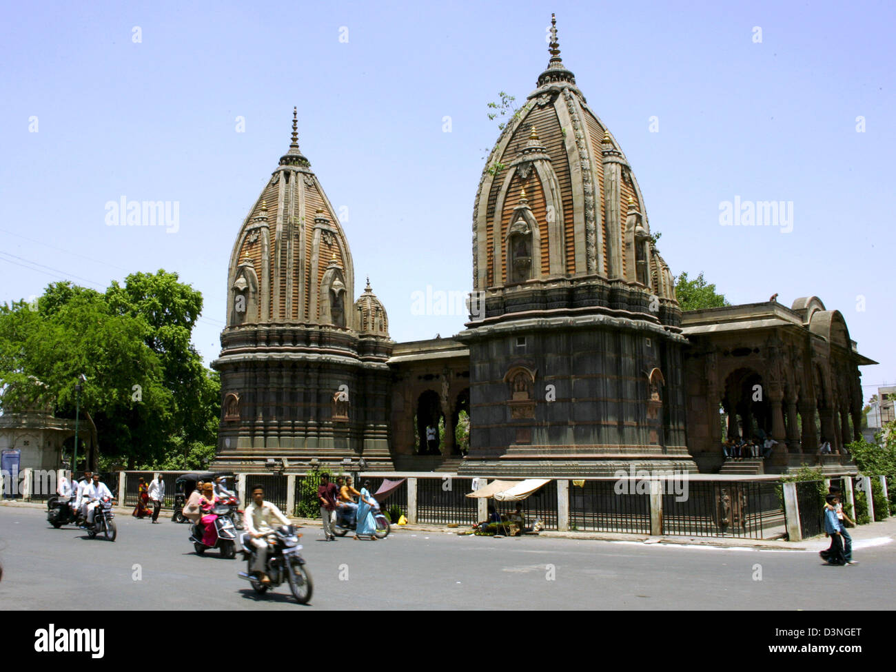 The hinduistic temple Krishnapura Chatri in Indore, India, shown on 28 ...